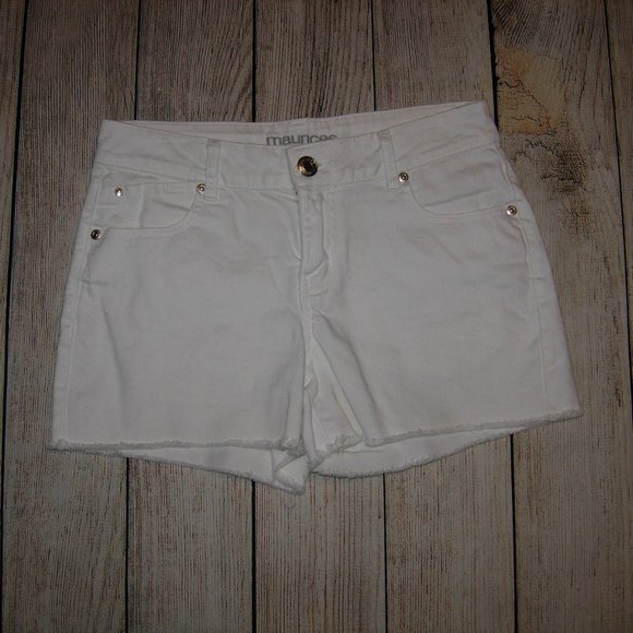 Maurices | Shorts | White Cut Off Denim Shorts 6 | Poshmark